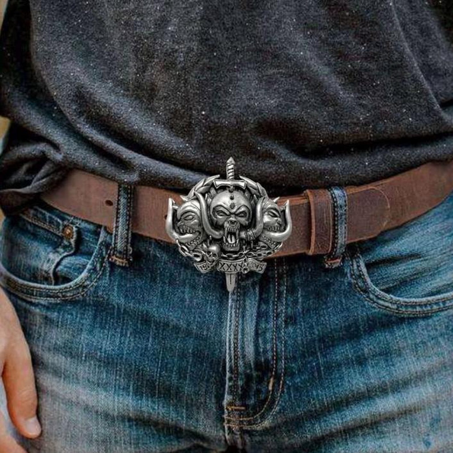 Motorhead War Pig Snaggletooth Belt Buckle | Heavy Metal Rock Accessory ...