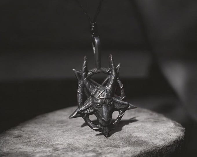 Bold Satanic Pendant: Gothic Occult Necklace for Dark Fashion ...