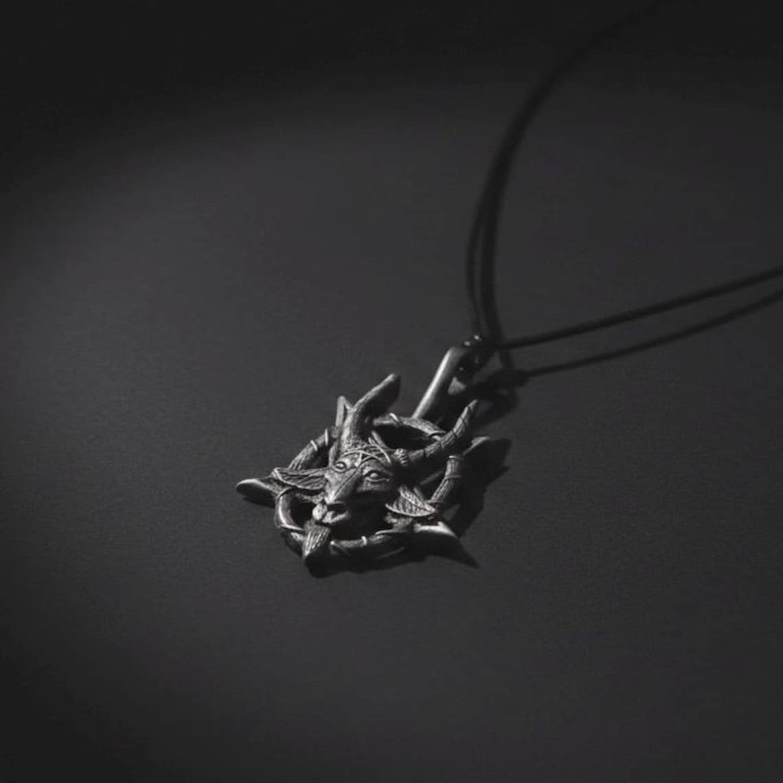 Bold Satanic Pendant: Gothic Occult Necklace for Dark Fashion ...