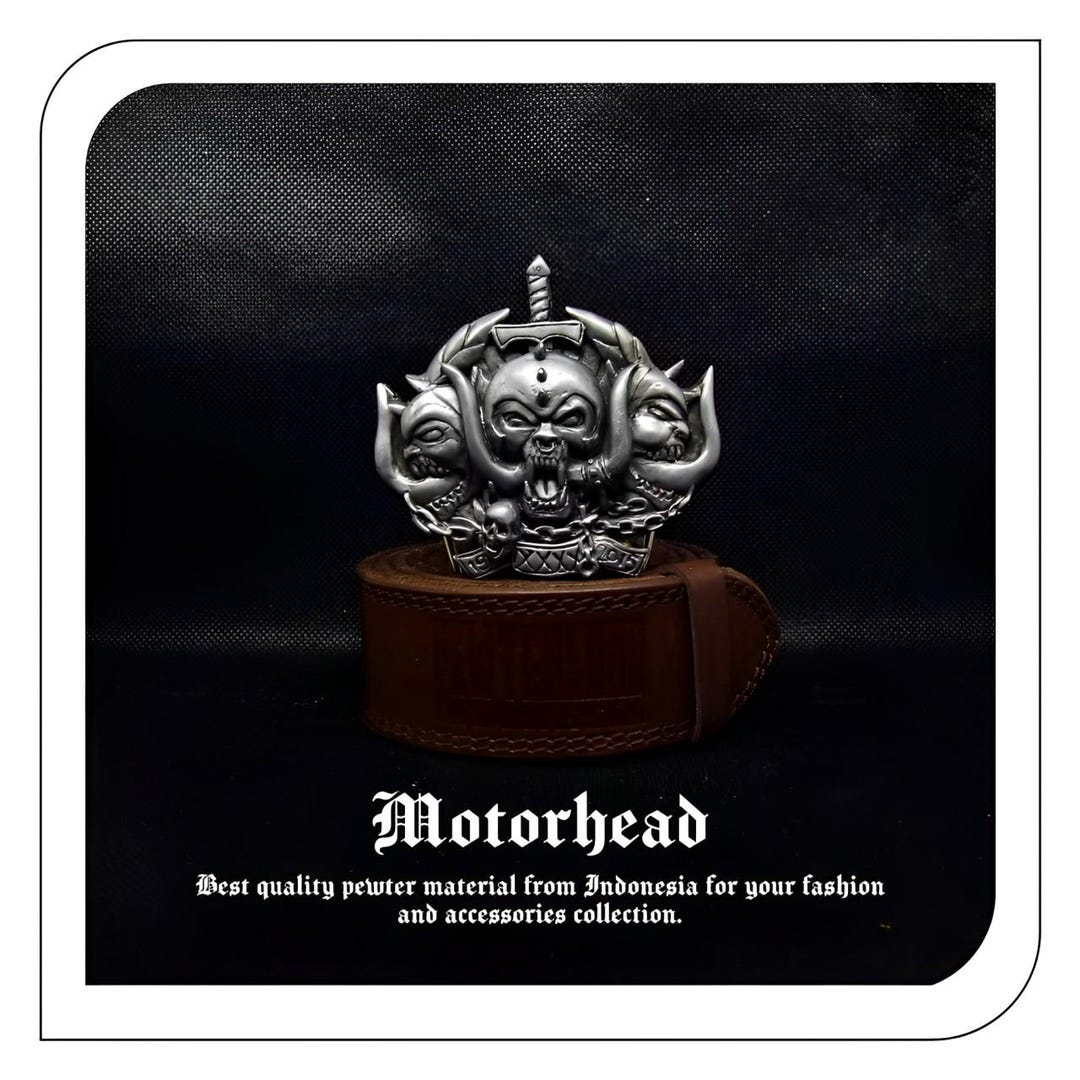 Motorhead War Pig Snaggletooth Belt Buckle | Heavy Metal Rock Accessory ...