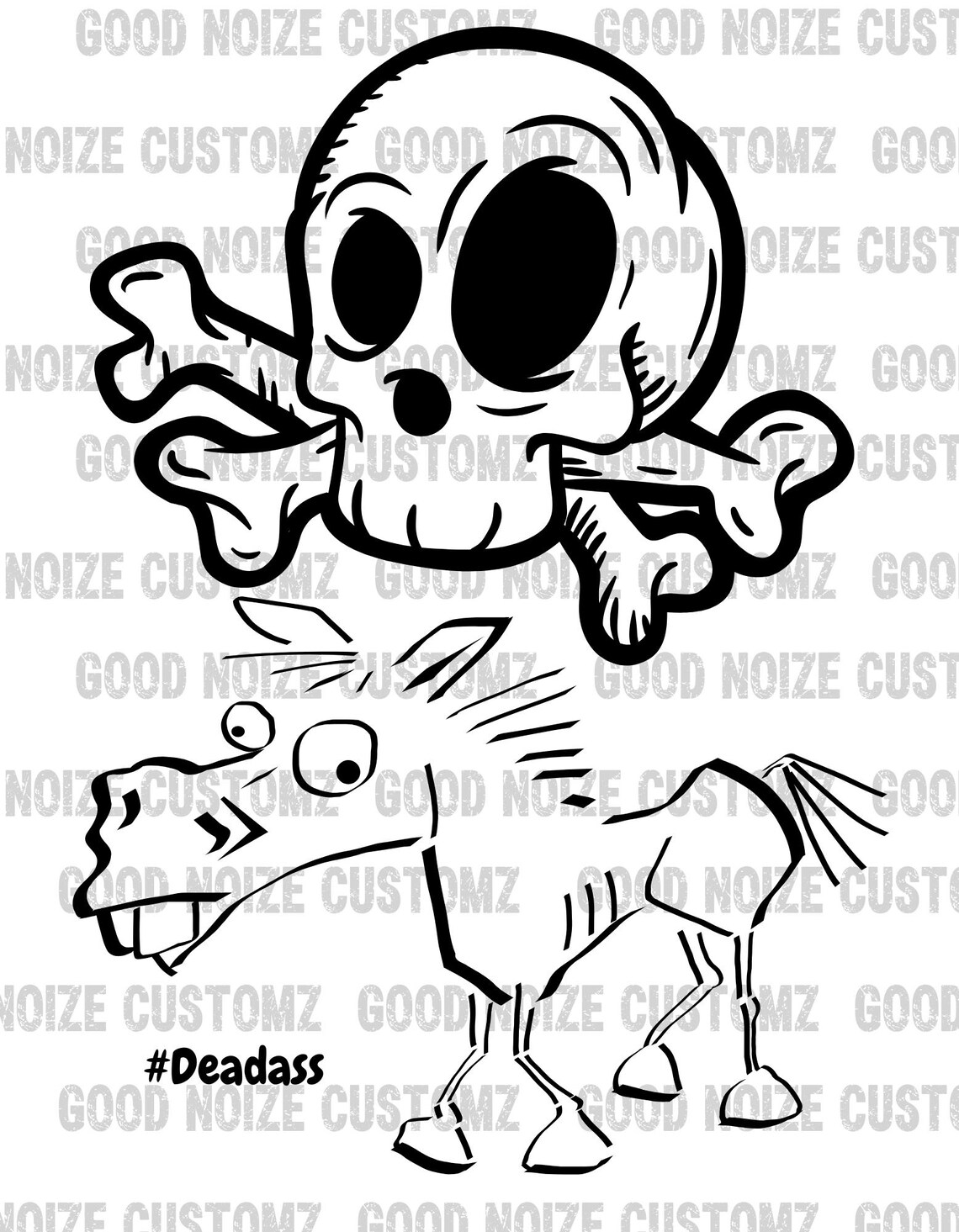 Skull and Donkey Png Svg Sublimation - Etsy