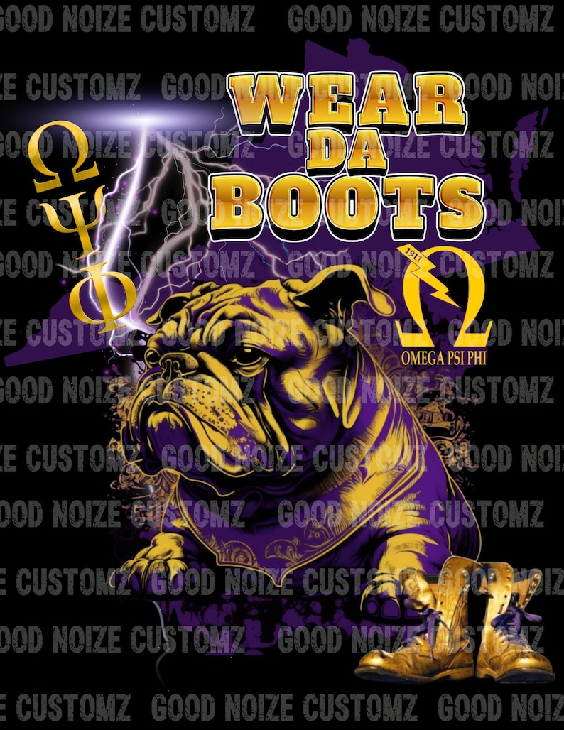 Wear Da Boots Omega Psi Phi Virginia - Etsy