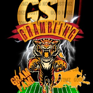 Grambling Tiger Bayou Classic PNG SVG File - Etsy