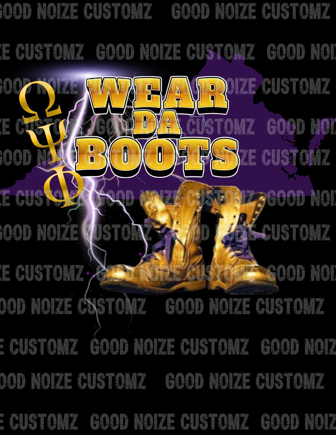 Wear Da Boots Omega Psi Phi Virginia - Etsy