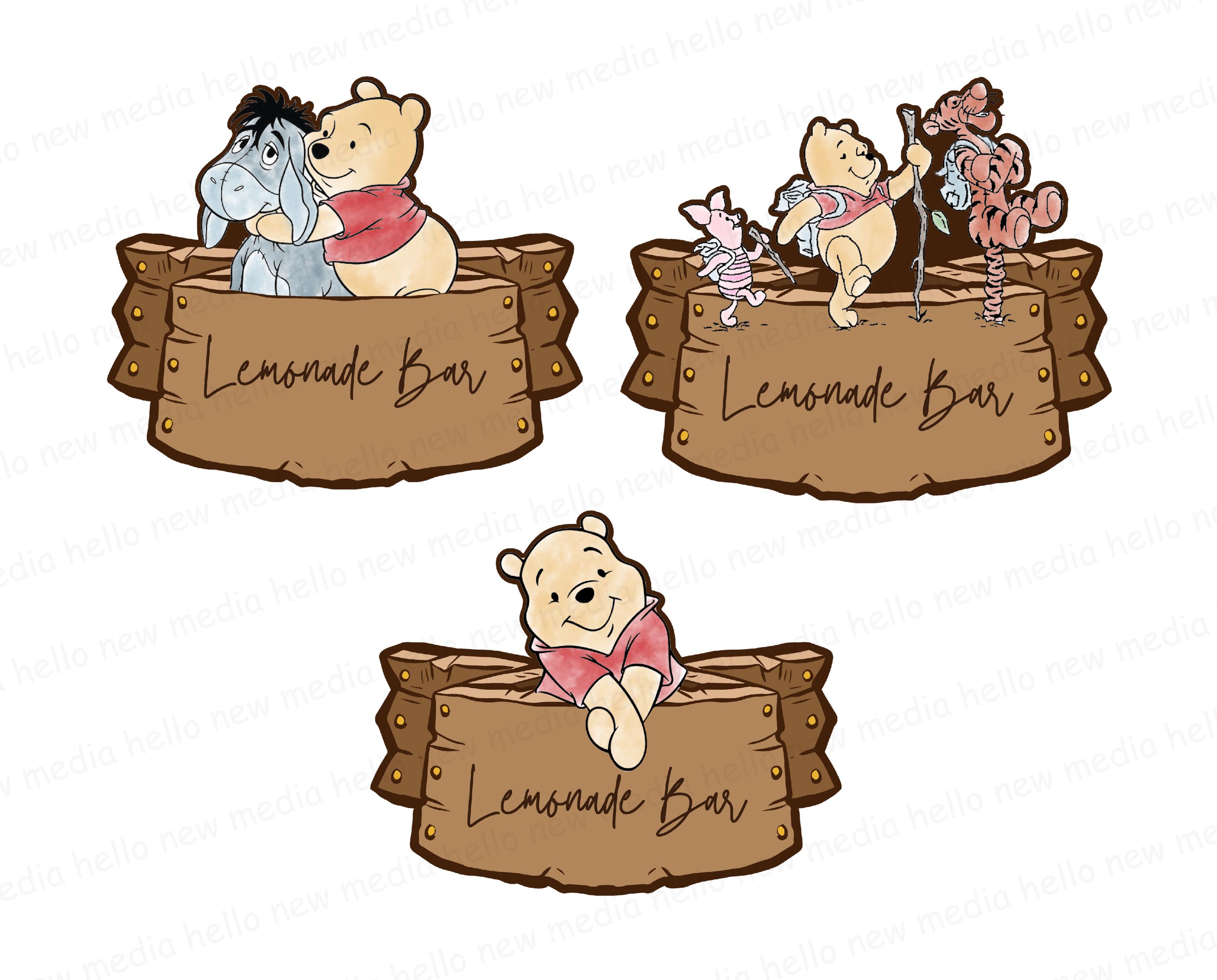 Editable Winnie the Pooh Party Drink Labels for Baby Shower or Birthday ...