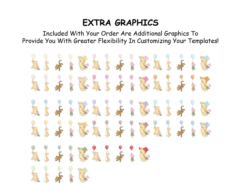 Winnie the Pooh Baby Shower Chocolate Bar Wrapper Template, Classic ...