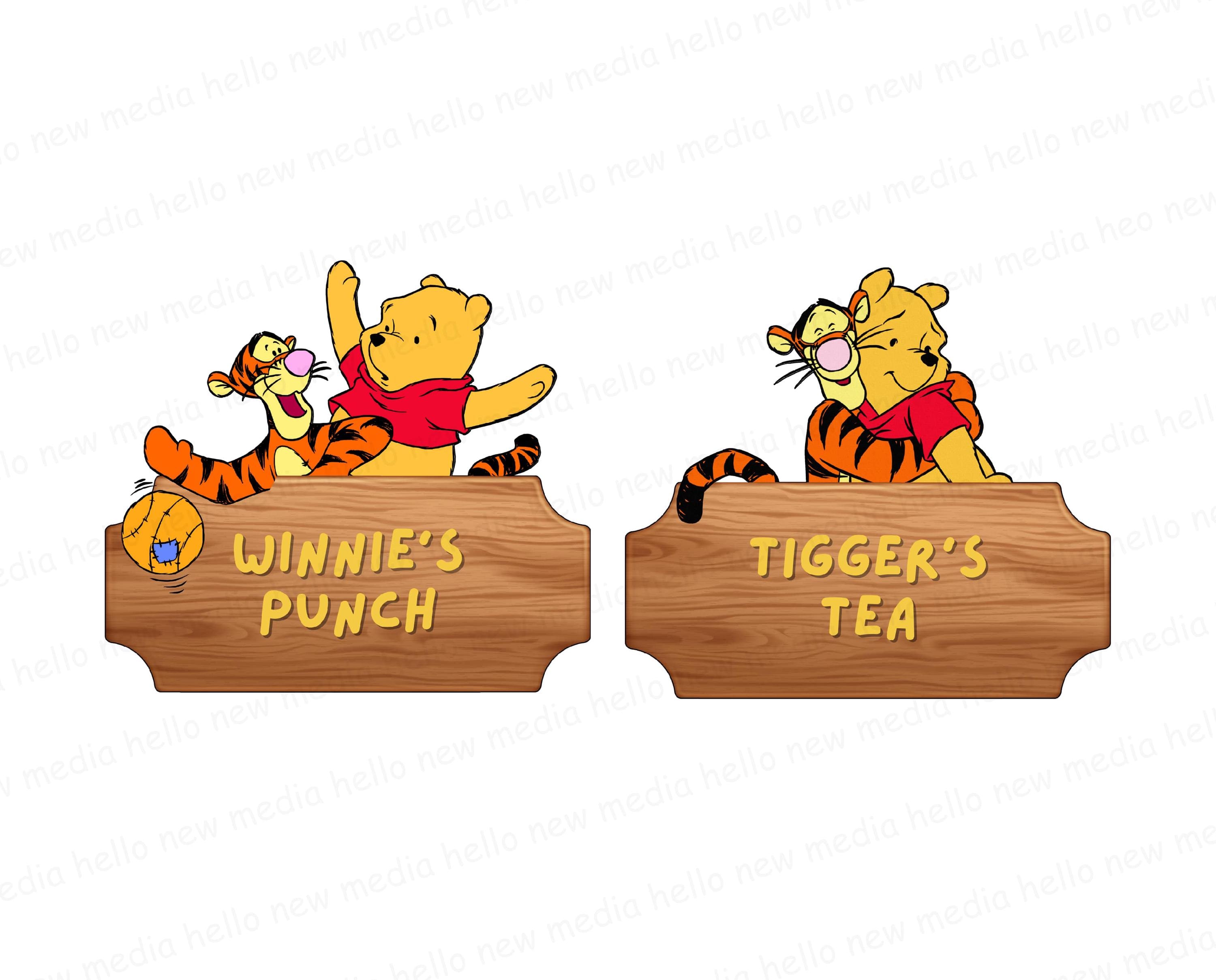 Editable Winnie the Pooh Party Drink Labels for Baby Shower or Birthday ...