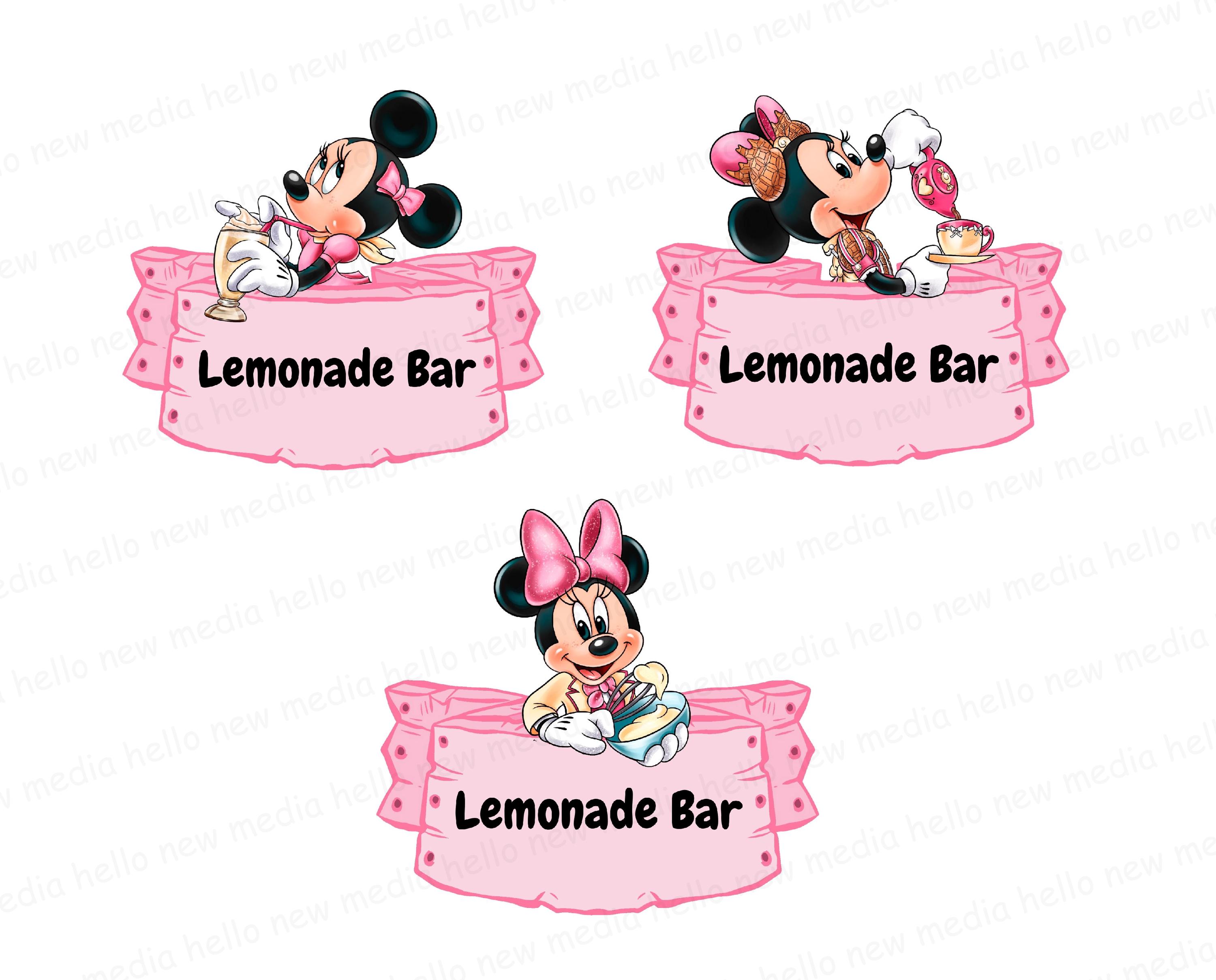 Editable Minnie Mouse Party Drink Labels for Birthday Decorations ...