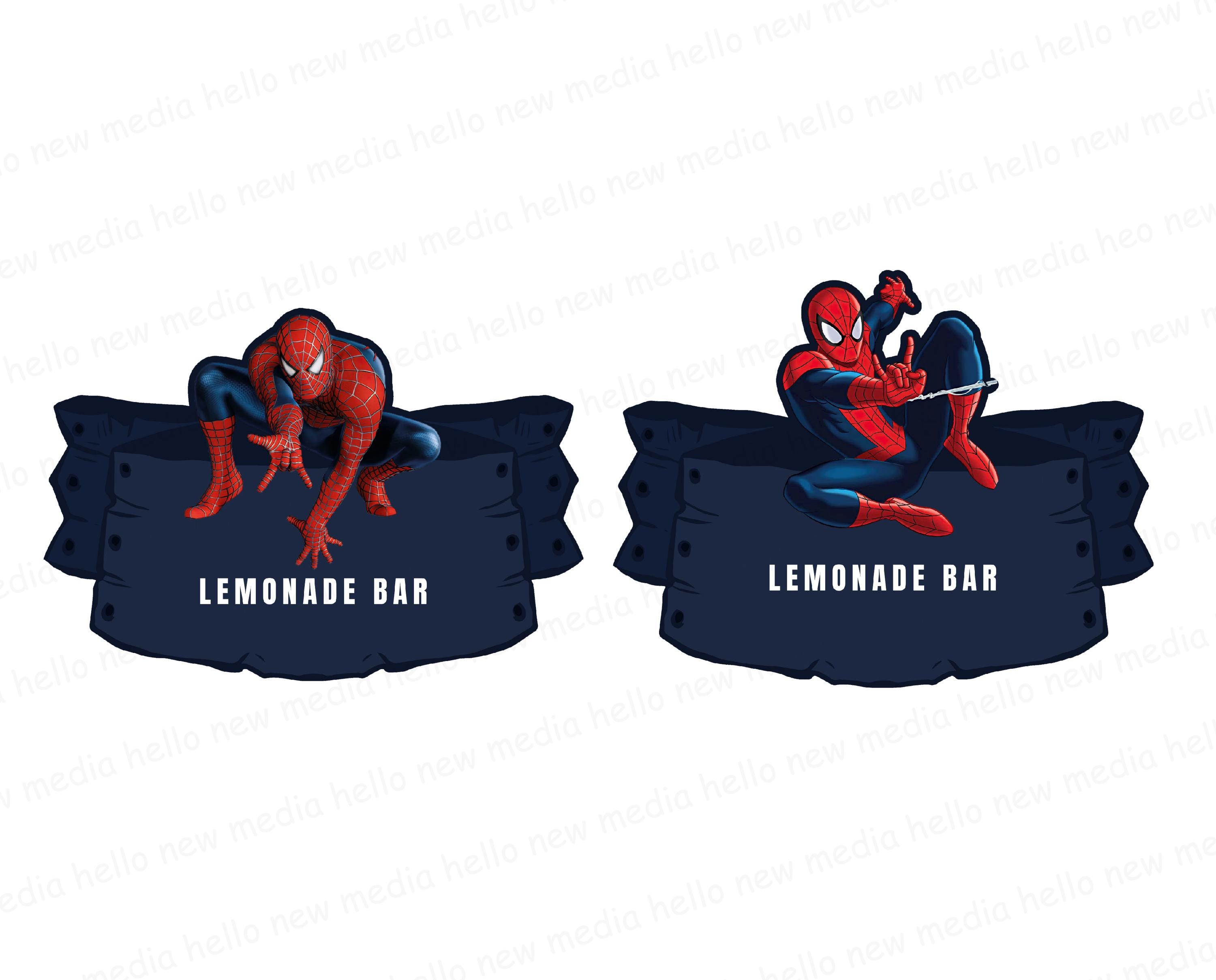 Editable Spiderman Party Drink Labels for Boy Birthday Decorations ...