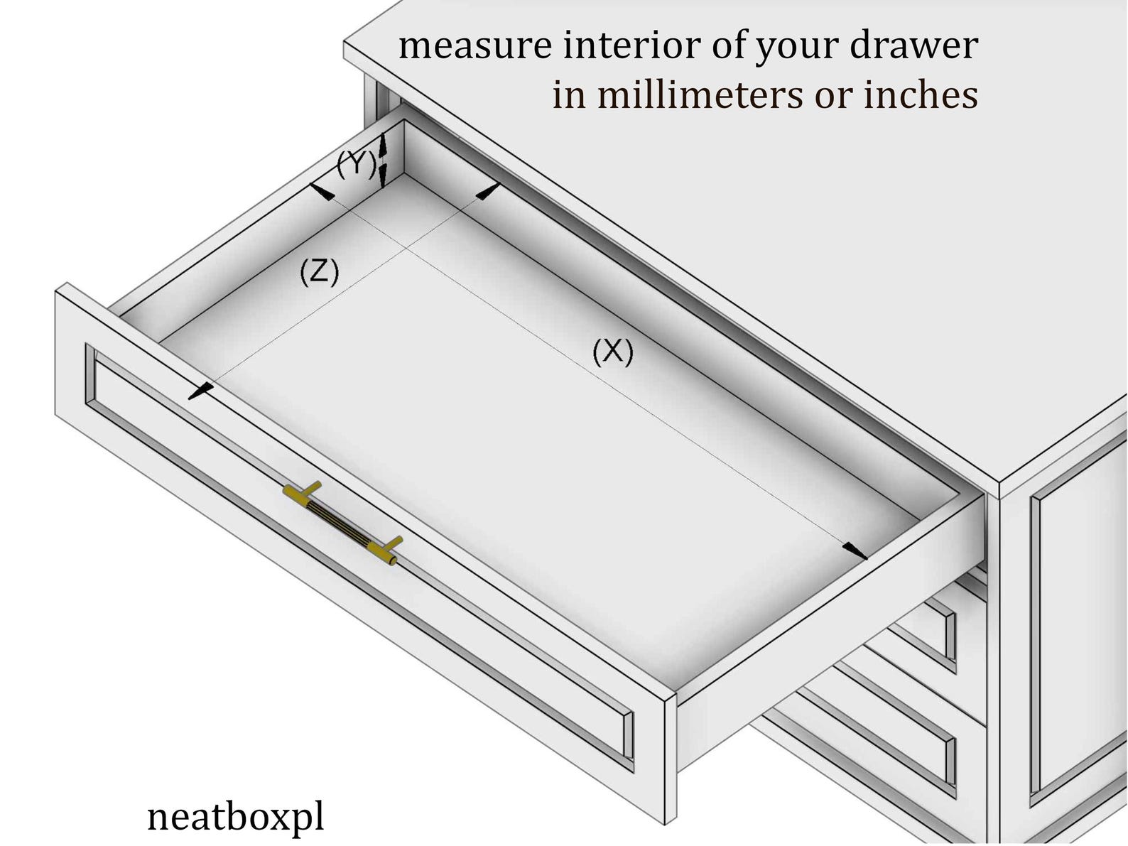 Custom Trays for Watches, Belts, Ties, Glasses, Organizer for Drawers ...