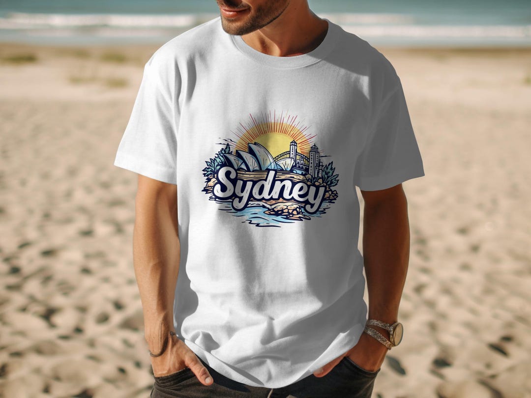 Sydney Australia T-shirts, City Skyline Tee, Souvenir Shirt, Travel ...