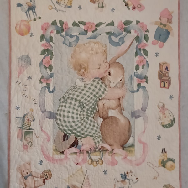 Bunny Baby Quilt - Etsy