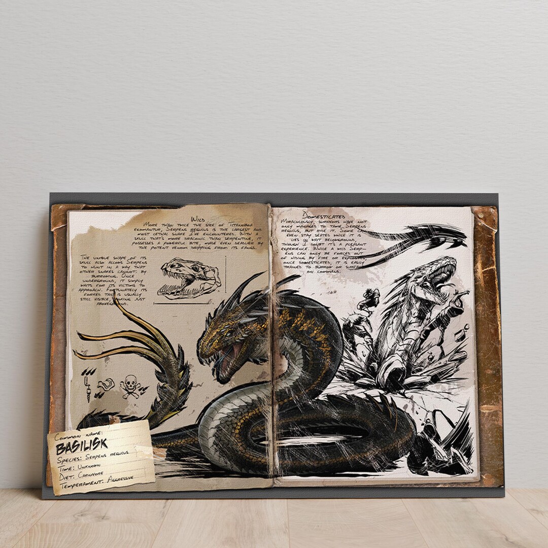 Ark Survival Evolved Poster, Ark Book Print, Game Poster, Room Decor ...