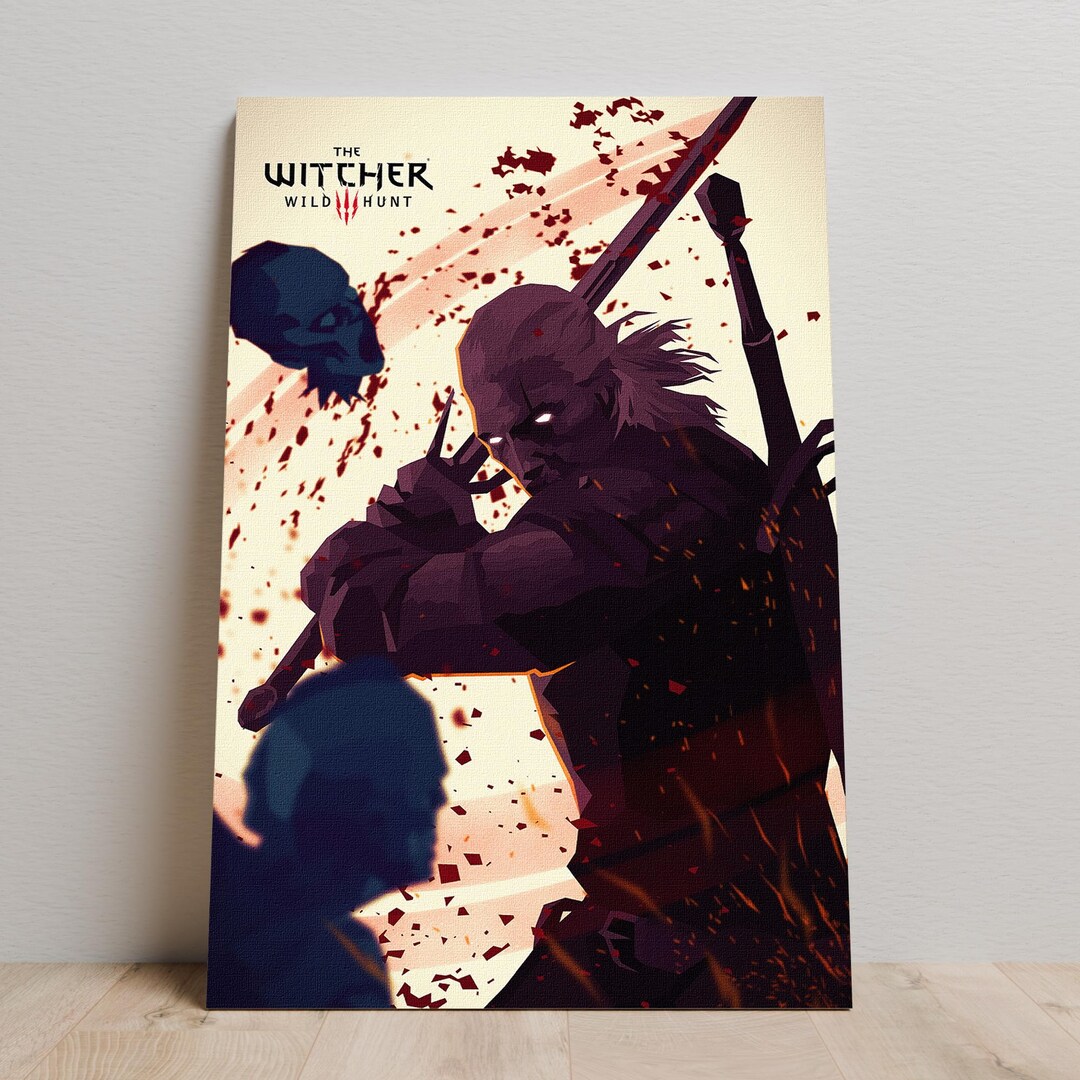 The Witcher Poster, Game Series Poster, Geralt of Rivia Wall Art ...
