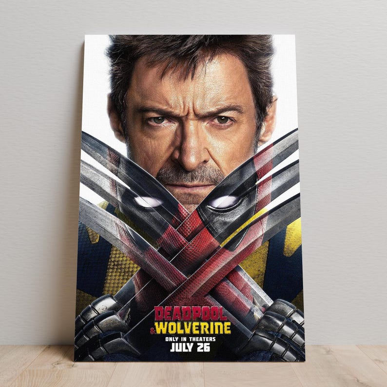 Deadpool & Wolverine Poster, Marvel Poster, Wall Art, Movie Print, Room ...
