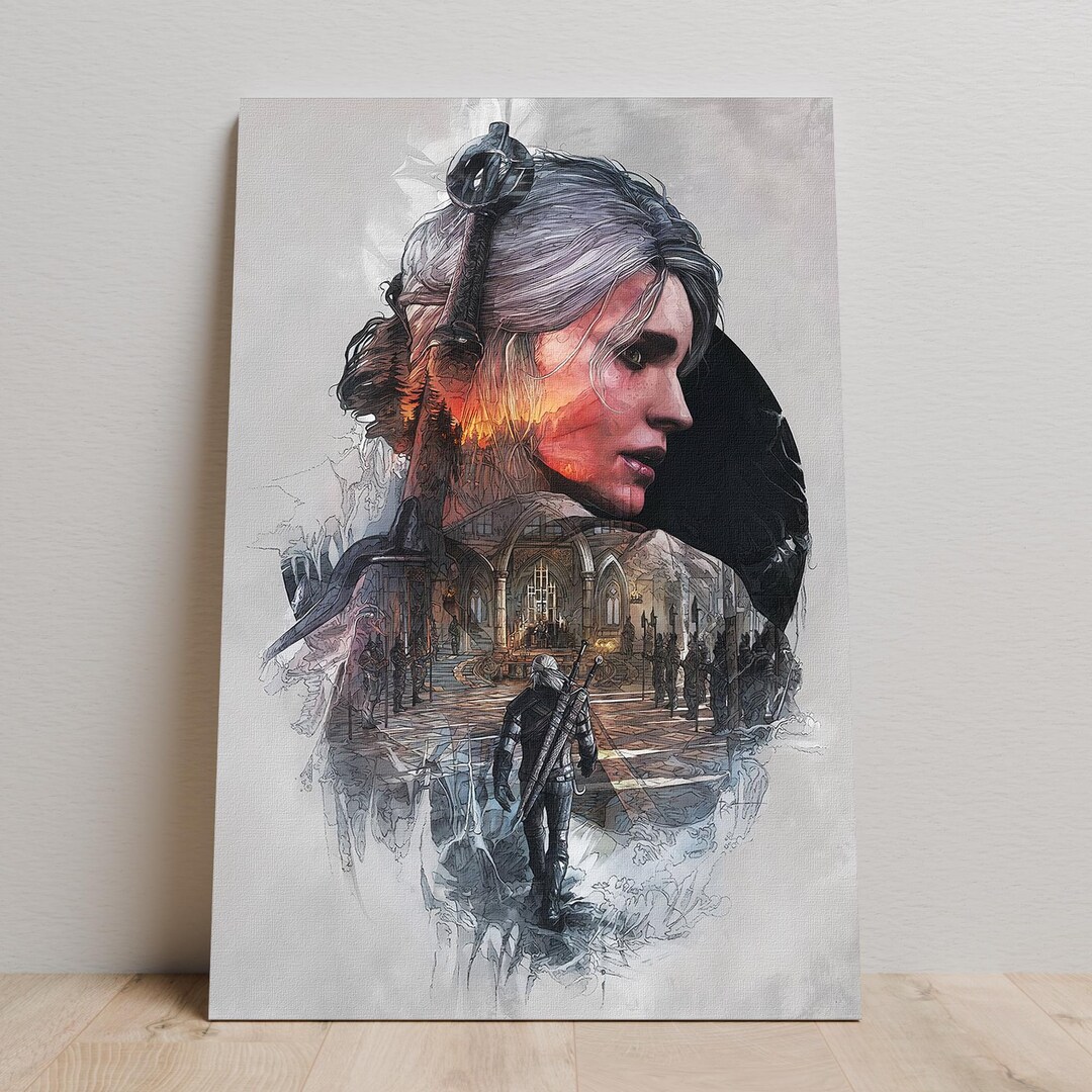 The Witcher Poster, Game Series Poster, Geralt of Rivia Wall Art ...