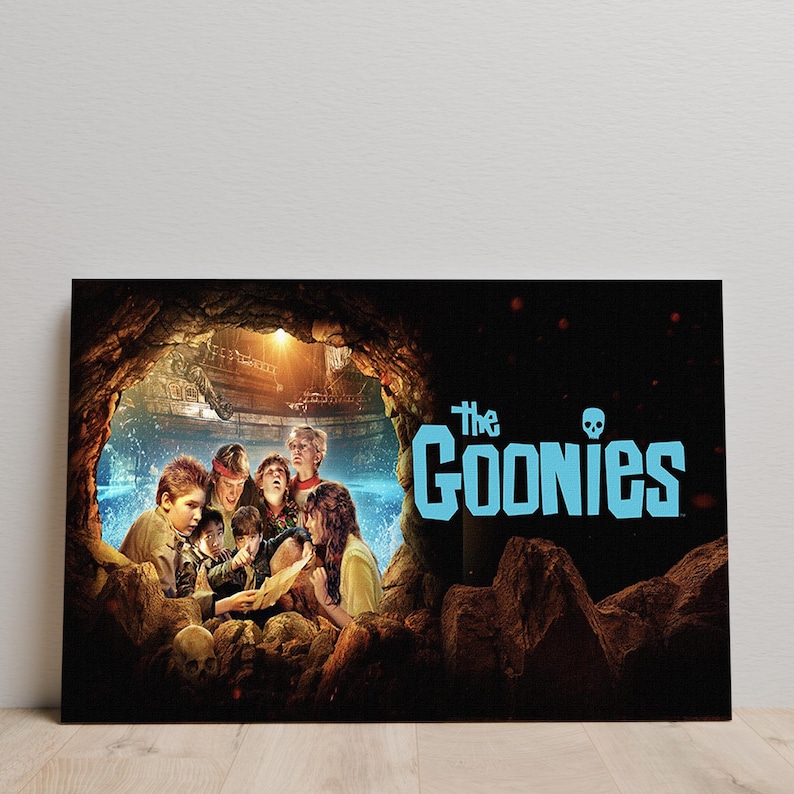 The Goonies Poster , 80s Movie Poster, Canvas Wall Art, Film Print ...