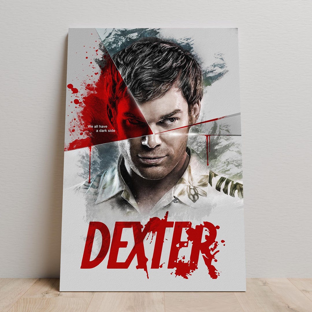 Dexter Poster, Horror Tv Series Poster, Dexter Morgan Wall Art , Canvas ...