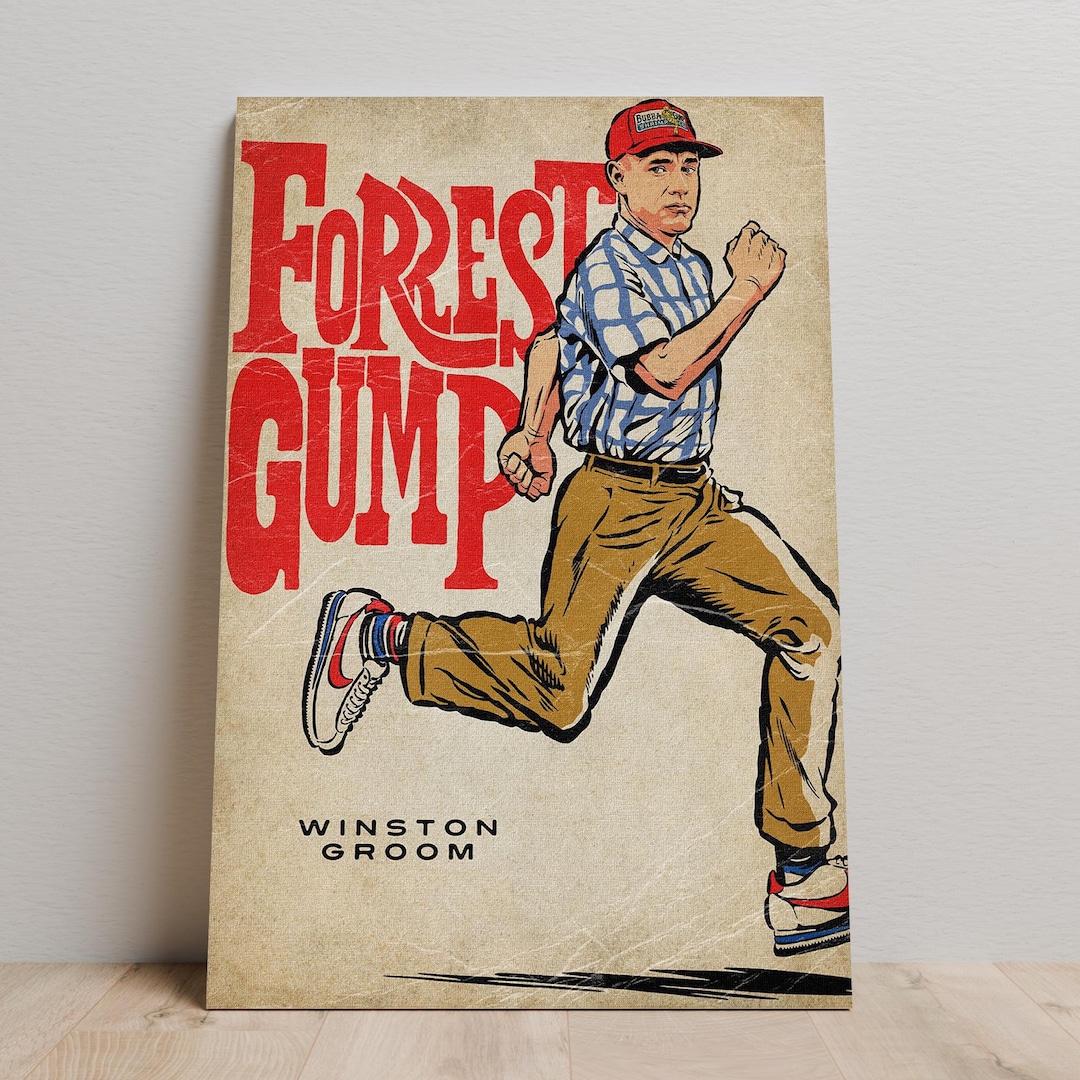 Forrest Gump Poster, Movie Poster, Jenny Curran Wall Art, Canvas Print ...