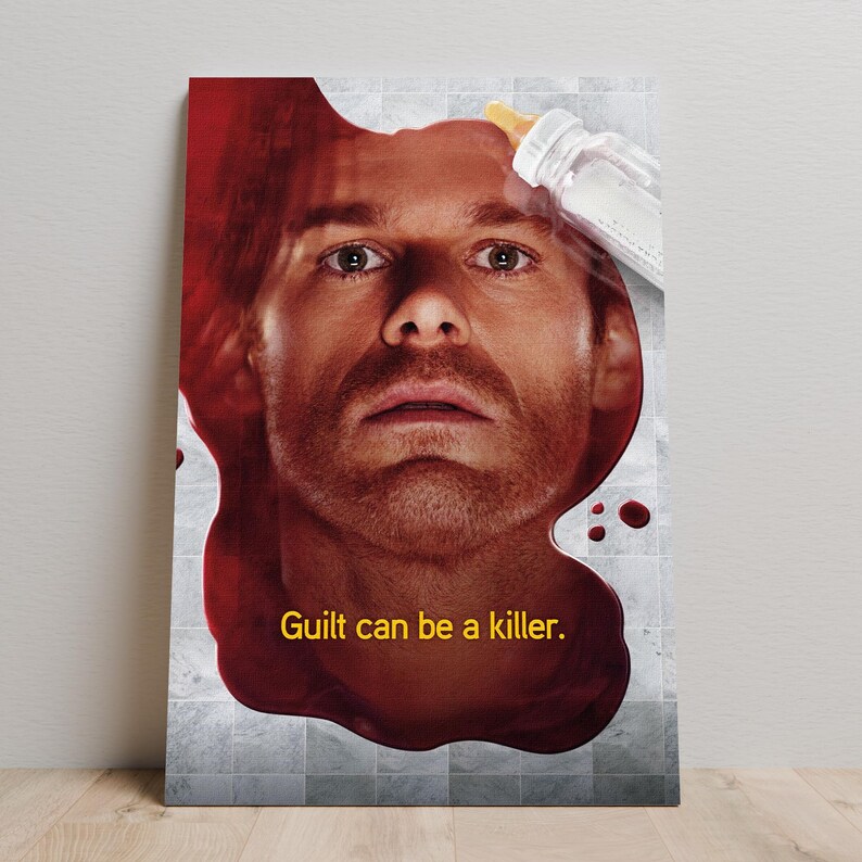 Dexter Poster, Horror Tv Series Poster, Dexter Morgan Wall Art , Canvas ...