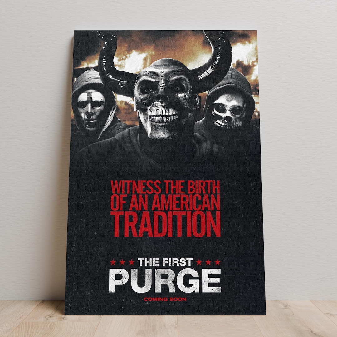 The Purge Poster, Horror Movie Poster , Art Poster, Wall Art, Art Print ...