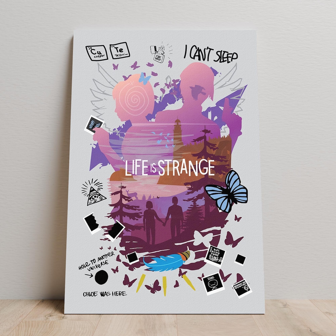 Life is Strange Poster, Game Poster, Max and Chloe Wall Art, Canvas ...