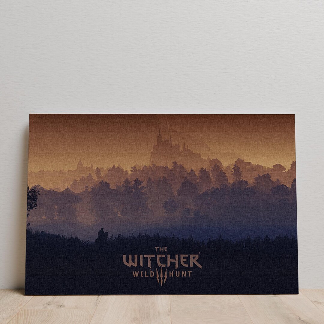 The Witcher Landscape Poster, Game Series Poster, Geralt of Rivia Wall ...