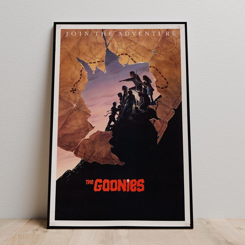 The Goonies Poster , 80s Movie Poster, Canvas Wall Art, Film Print ...