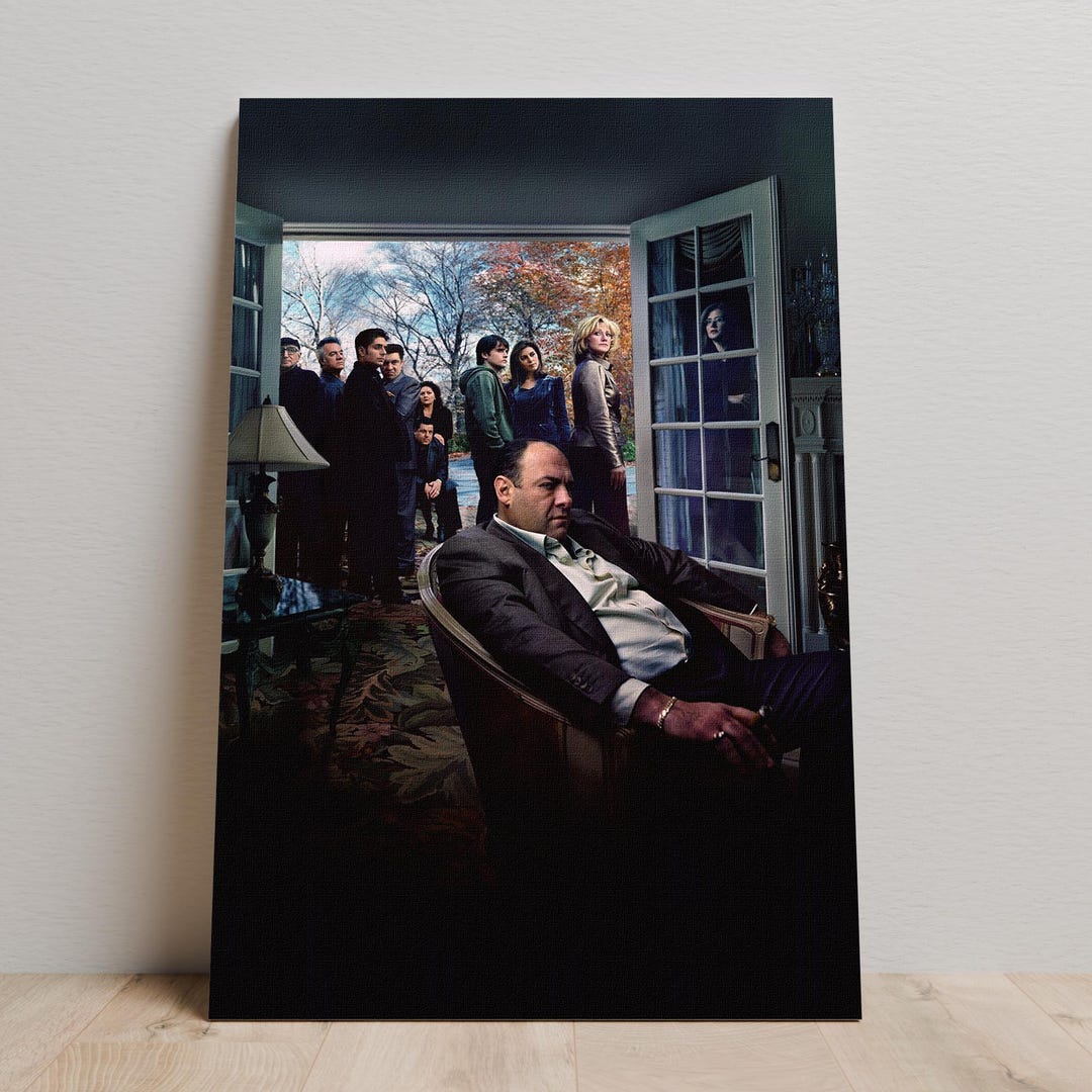 The Sopranos Poster, Tv Series Poster, David Chase Wall Art , Canvas ...