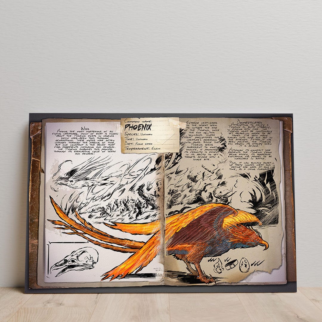 Ark Survival Evolved Poster, Ark Book Print, Game Poster, Room Decor ...