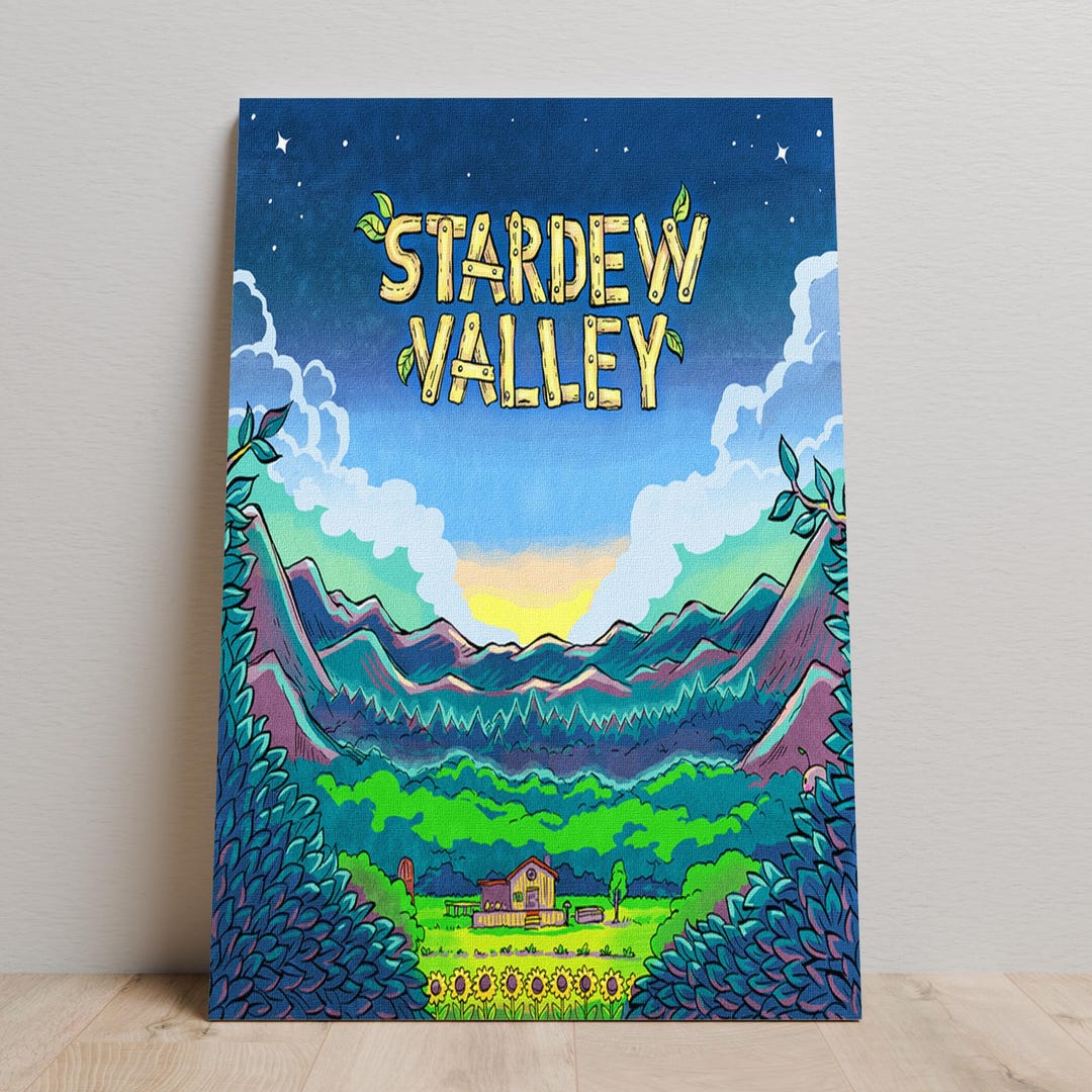Stardew Valley Poster, Gaming Wall Art, Game Print Poster, Game Room ...