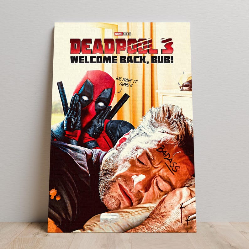 Deadpool & Wolverine Poster, Marvel Poster, Wall Art, Movie Print, Room ...