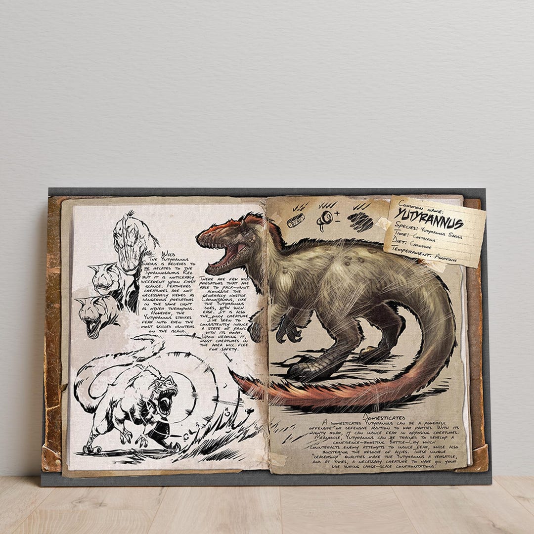 Ark Survival Evolved Poster, Ark Book Print, Game Poster, Room Decor ...