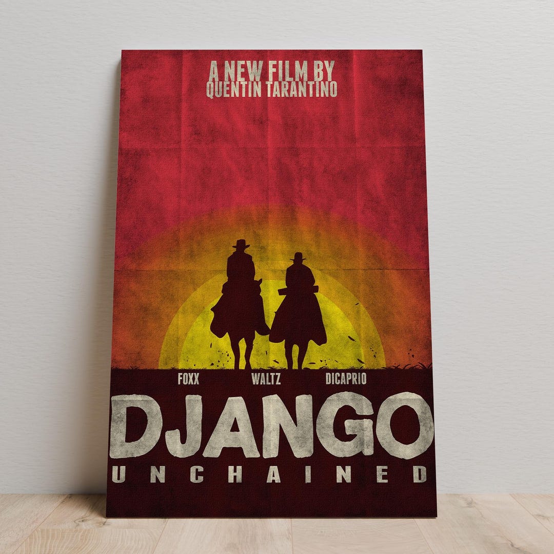Django Poster , Leonardo Dicaprio Poster, Movie Poster, Jamie Foxx Wall ...