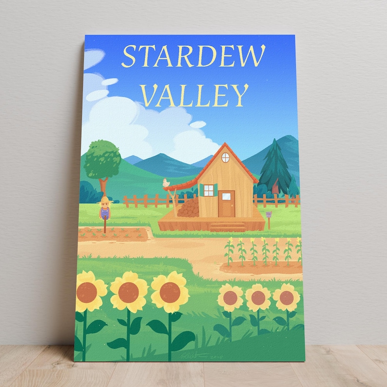 Stardew Valley Poster, Gaming Wall Art, Game Print Poster, Game Room ...