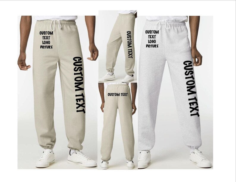 Custom UNISEX Sweatpants, Custom Fashion Sweatpants, Custom Men Women ...