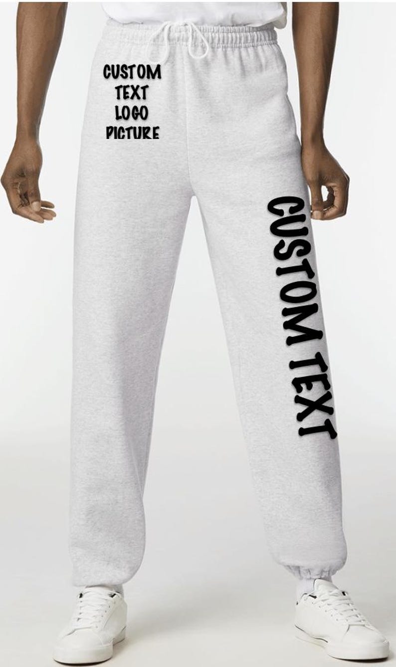Custom Unisex Close Bottom Sweatpants,personalized Text & Graphic ...