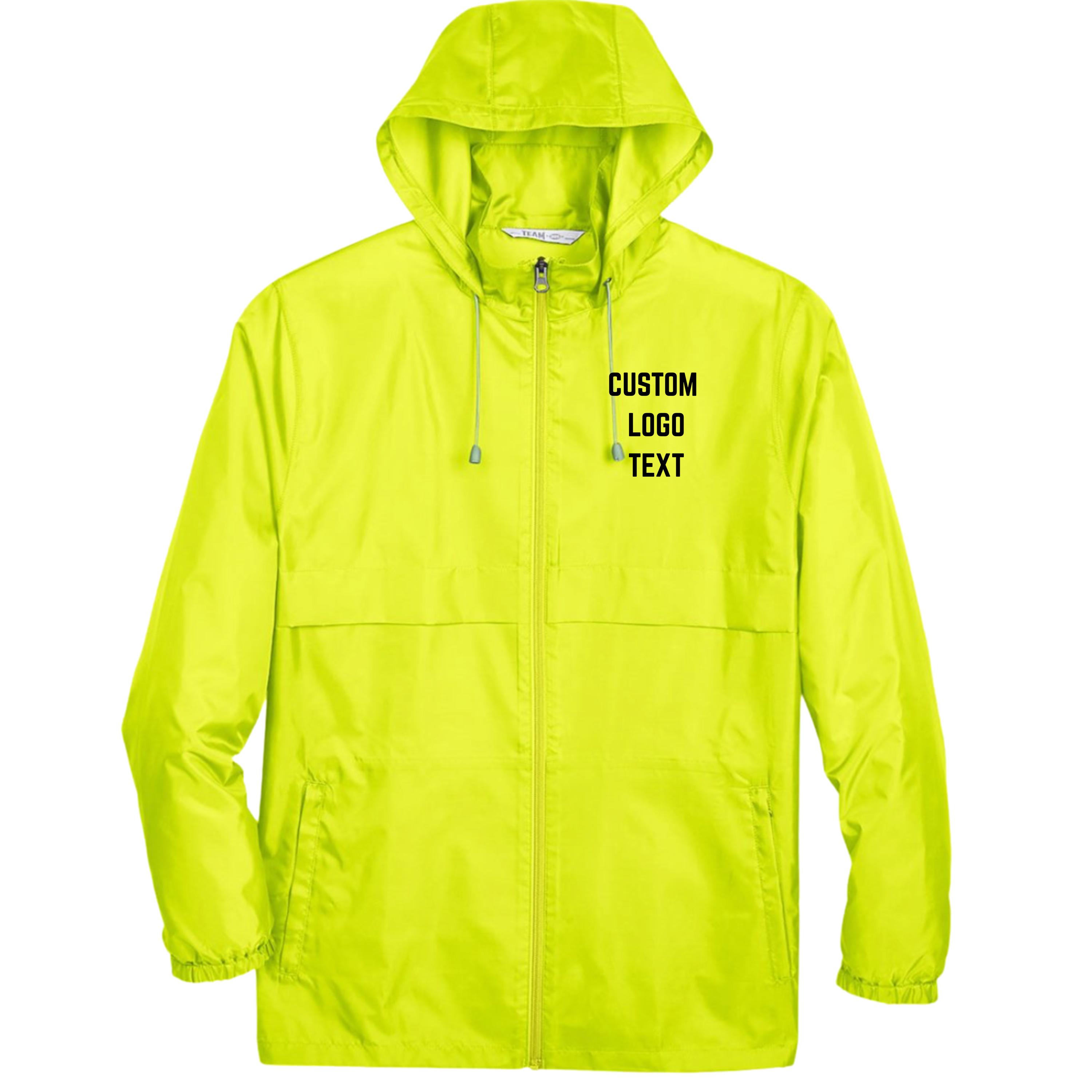 Customizable Hooded Coach Jacket, Weather-resistant Nylon Mentor Jacket ...