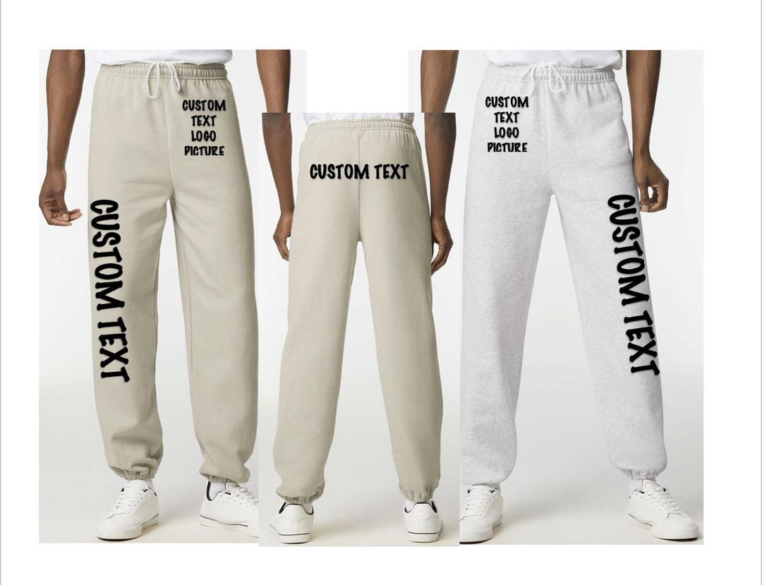 Custom UNISEX Sweatpants, Custom Fashion Sweatpants, Custom Men Women ...