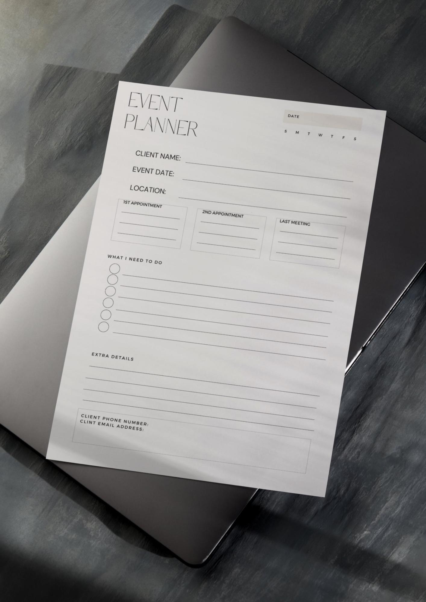 Event Planner Forms Bundle, Event Planner Client Forms, Event Planning ...