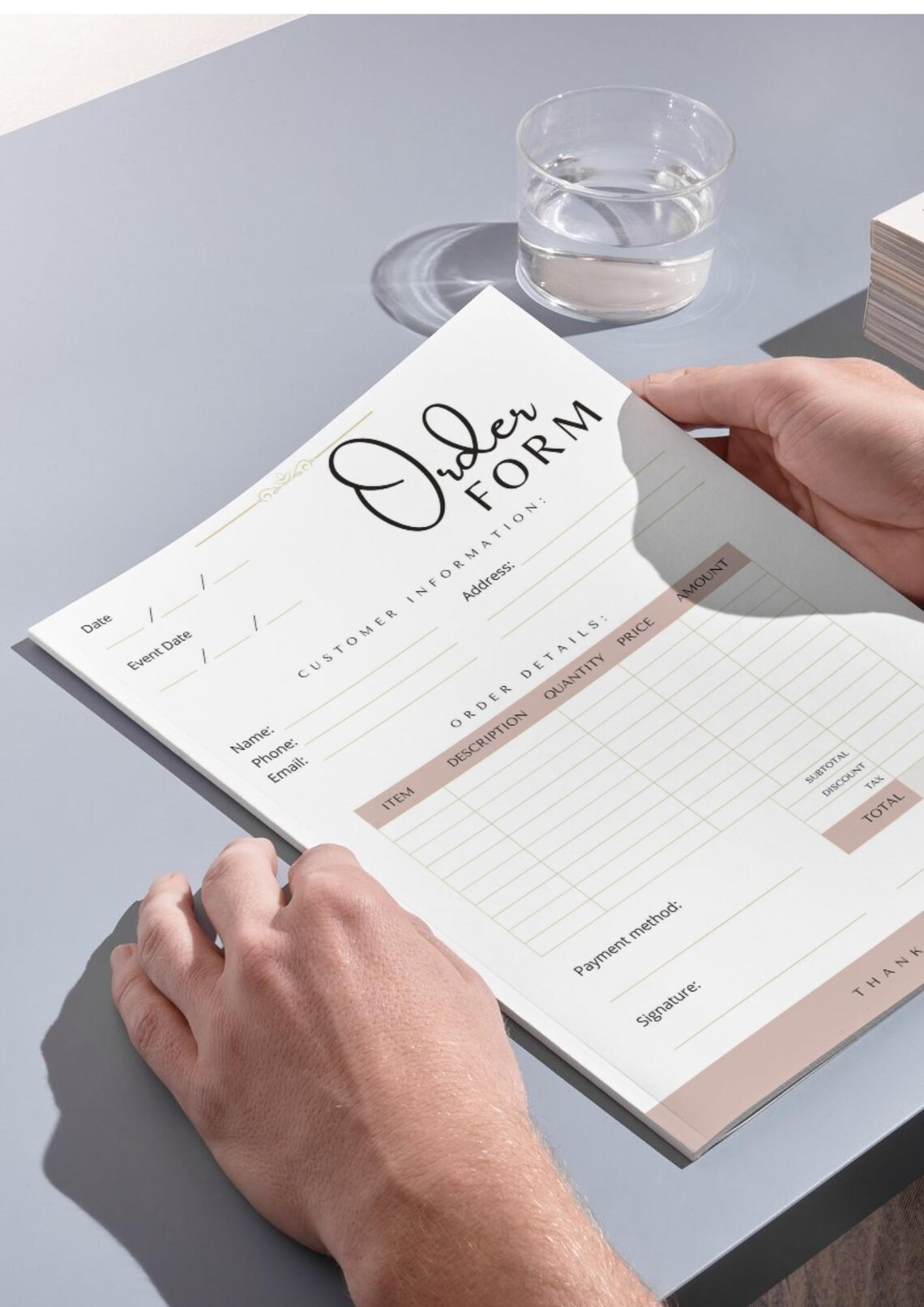 Event Planner Order Form Templates - Etsy