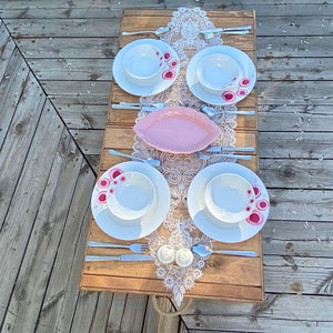 Boho Folding Table – Handmade Wooden Picnic, Camp & Beach Table ...