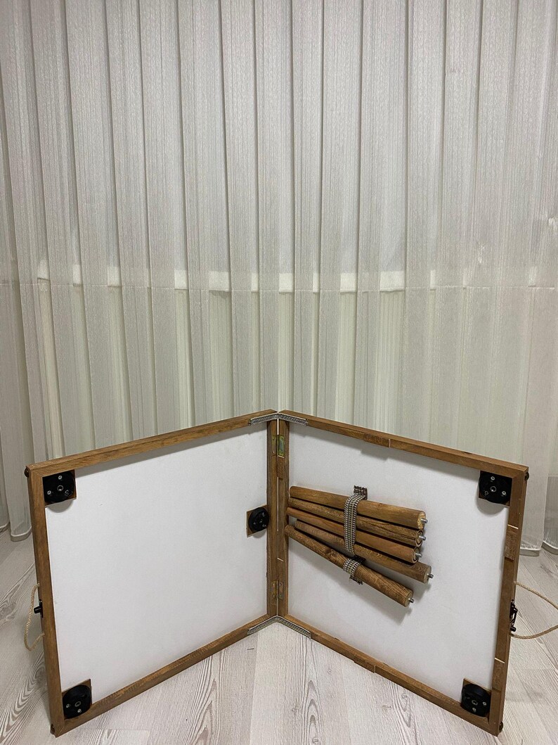 44x22 Inch Folding Table – Wooden Picnic, Camping & Dining Table With 3 ...