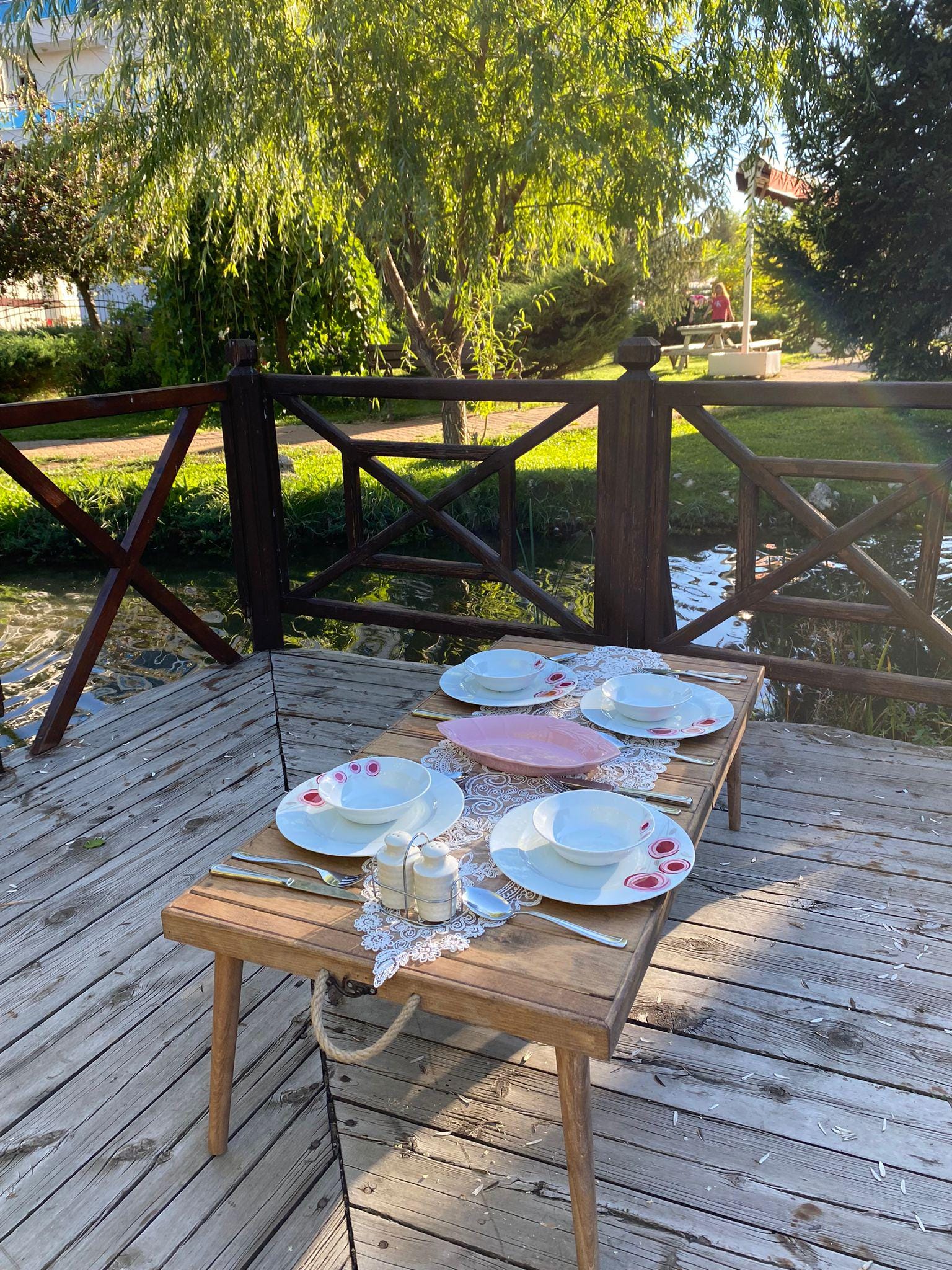 Boho Folding Table – Handmade Wooden Picnic, Camp & Beach Table ...