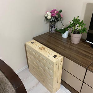 Foldable Table With Drawers Special Table, Wooden Storage Camping Table ...