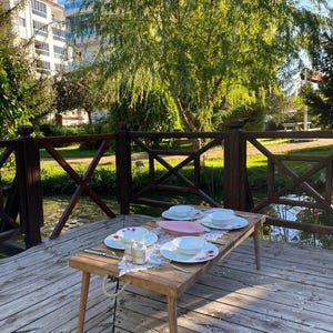 Boho Folding Table – Handmade Wooden Picnic, Camp & Beach Table ...