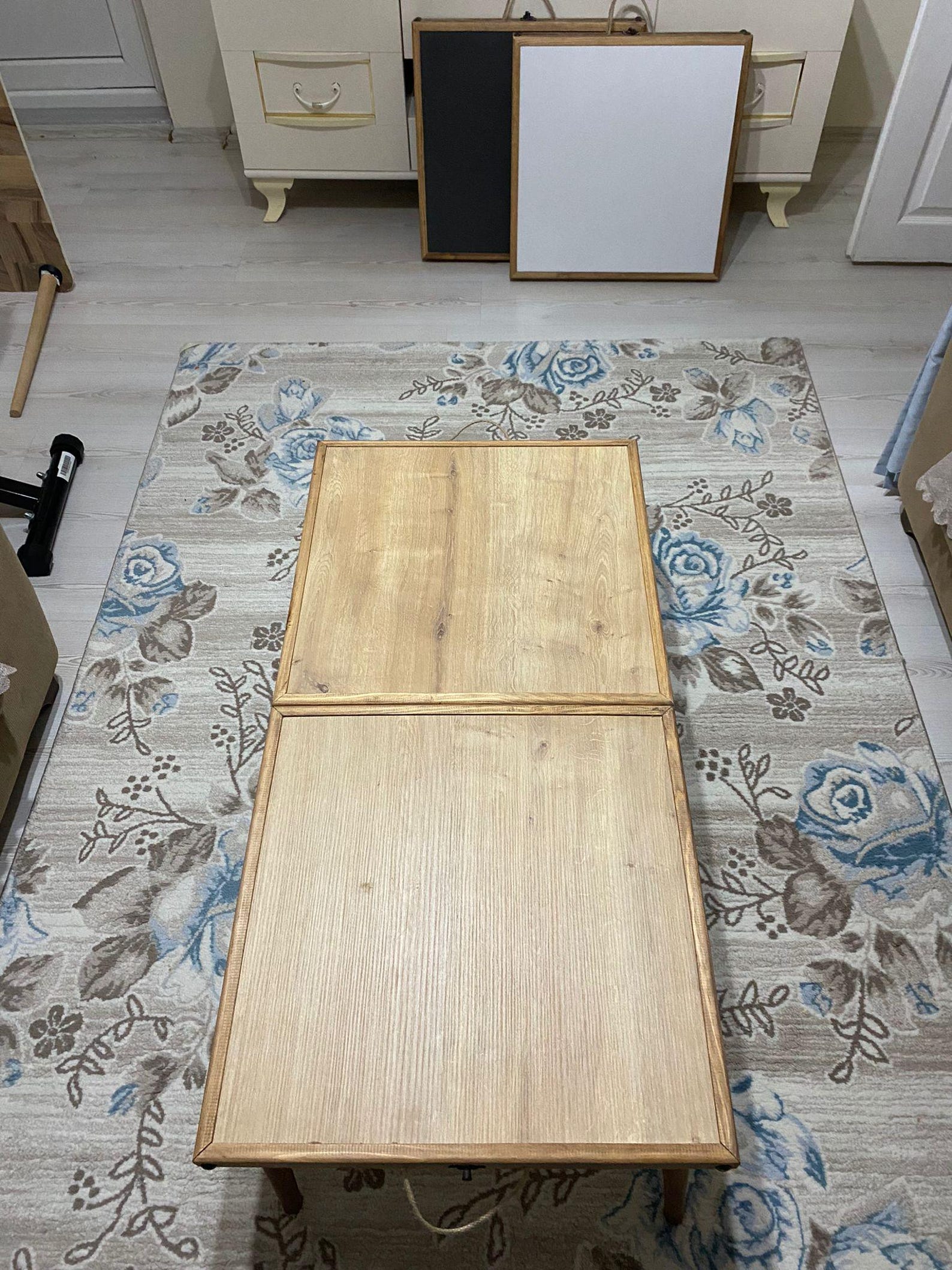 Handmade Boho Folding Picnic Table: Low Dining Table (42x21 Inc) - Etsy
