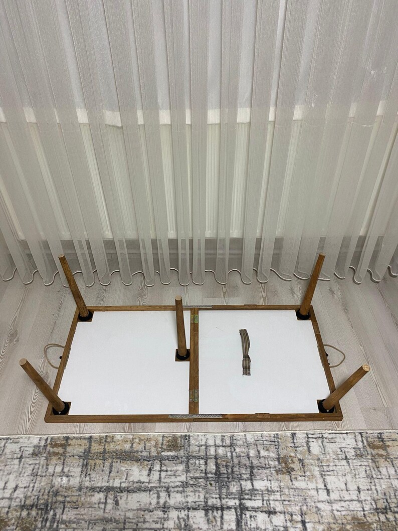 44x22 Inch Folding Table – Wooden Picnic, Camping & Dining Table With 3 ...