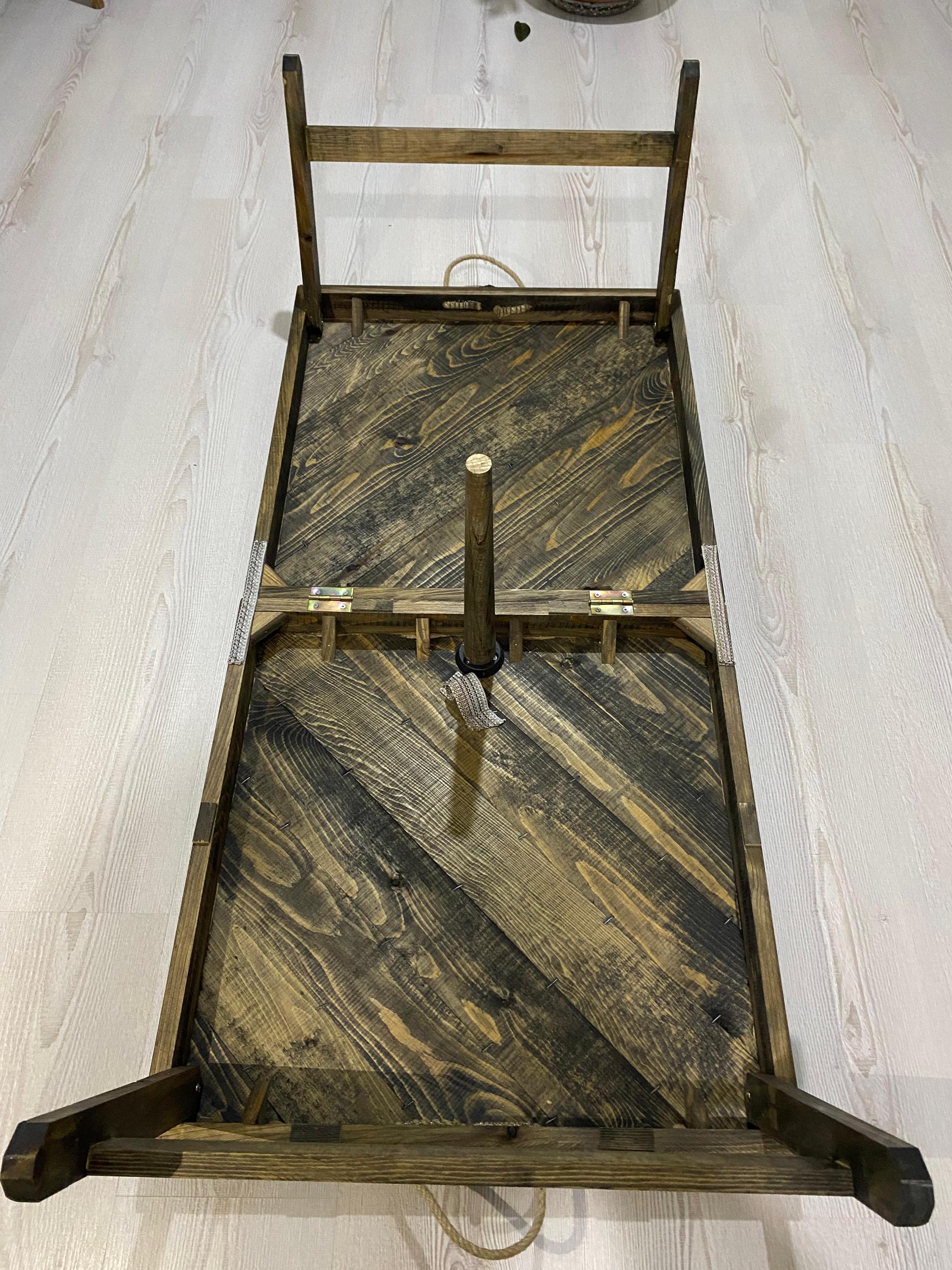 Handmade Folding Wooden Camp Table: Rustic Boho Style - Etsy