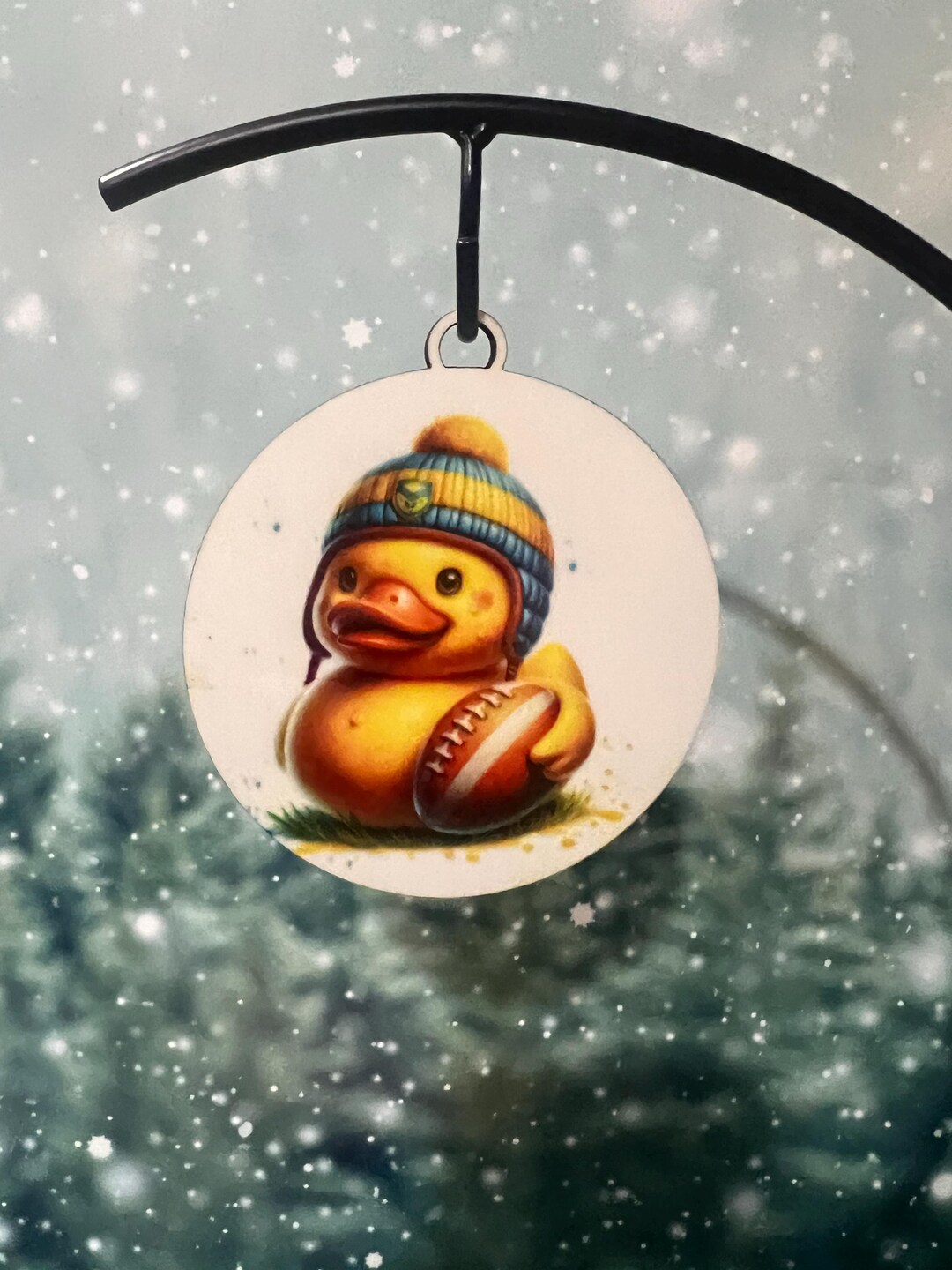 Rubber Duck Rugby Player Christmas Ornament - Etsy